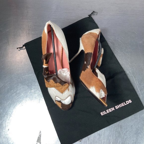 Eileen Shields | Shoes | Eileen Shields Real Calf Hair High Heels Pumps Vintage Euro 385 Us 75 ...